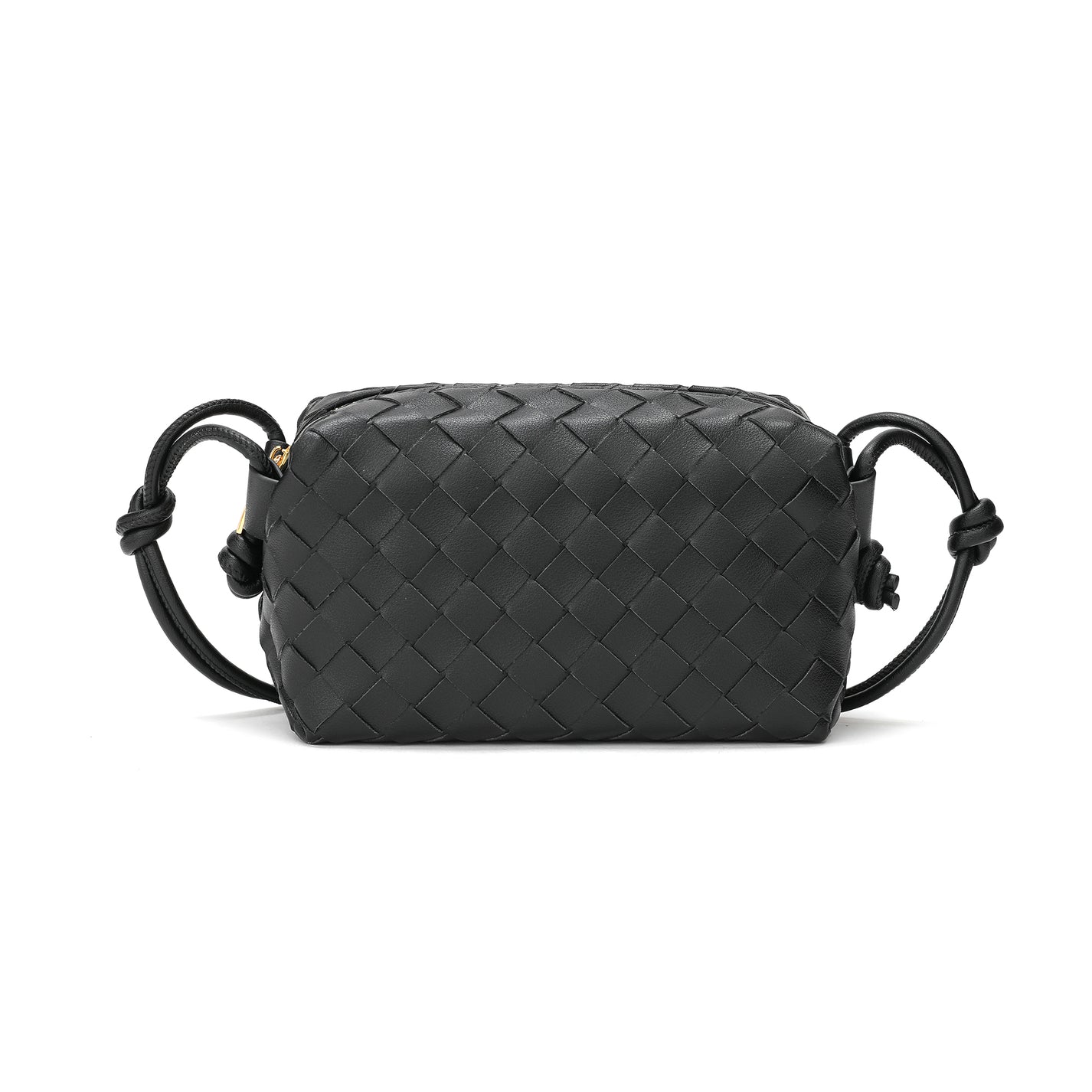 Hand-Woven Leather Small Crossbody Bag – Tiffany & Fred Paris