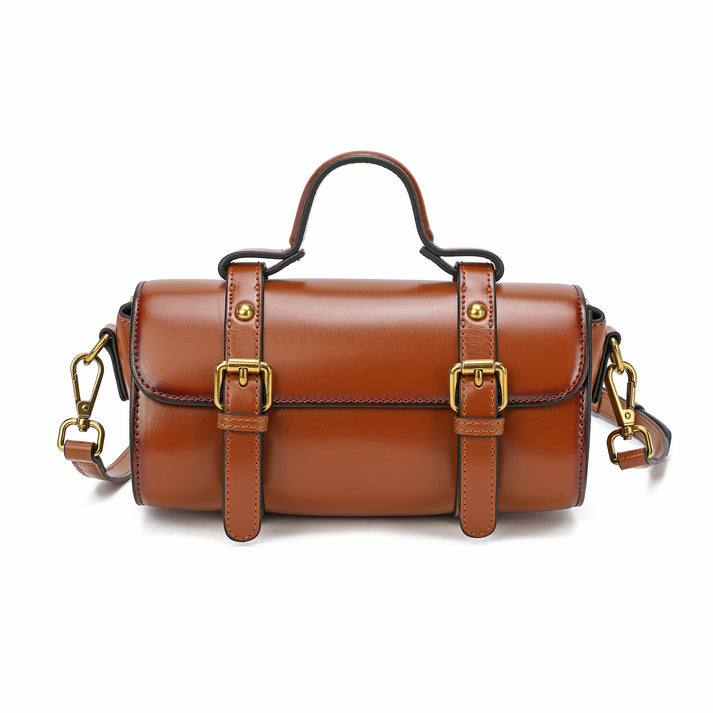 Tiffany & Fred Smooth Leather Barrel Shape Crossbow Bag – Tiffany ...